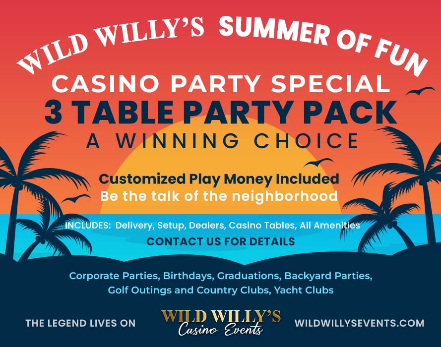 Casino Party Entertainment | Wild Willy's Casino Events NJ NY